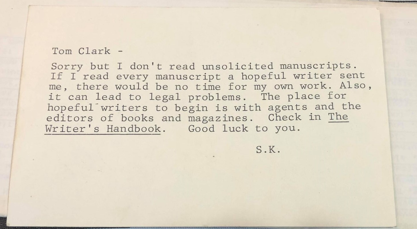 Slaying Trolls Through Kindness, With Stephen King – THOMAS R CLARK